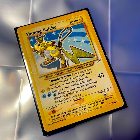 Other | Shining Raichu 1995200 Pokmon Card | Poshmark